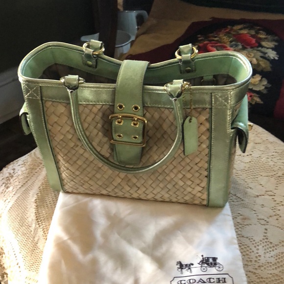 Coach | Bags | Coach Straw Handbag | Poshmark